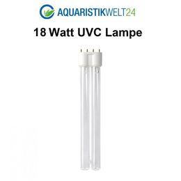 Aquaristikwelt24 - 18 Watt uvc Ersatzlampe für Wasserklärer mit 2G11 Sockel