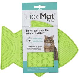 LickiMat - Felix - Schleckmatte aus Naturgummi für Katzen - grün