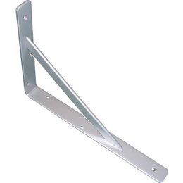 Konsole Schwerlast - Steg,Höhe 395 mm,Tiefe 255 mm,Stahl weiß-aluminium lackiert