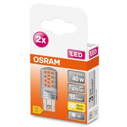 Osram LED-Leuchtmittel Doppelpack LED STAR PIN 50 G9 Stift