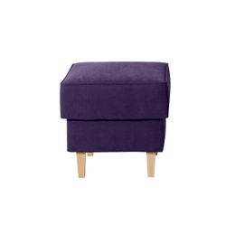 Max Winzer® Polsterhocker Lorris Hocker Velourstoff violett (1 Stück