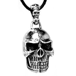 Kiss of Leather Kettenanhänger großer Totenkopf Skull Schädel Sterling Silber 925 Anhänger Nr. 181