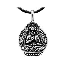 Kiss of Leather Kettenanhänger Buddha Figur Buddhafigur Buddhismus 925 Silber