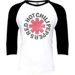 Red Hot Chili Peppers Asterisk Langarmshirt weiß schwarz in M