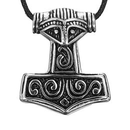 Kiss of Leather Kettenanhänger Thorshammer Anhänger Edelstahl Mjölnir Thorhammer Thor Hammer