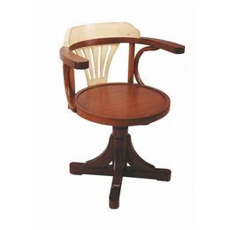 Linoows Drehstuhl Schreibtisch Stuhl Antiker Drehstuhl Kontor Stuhl (1)