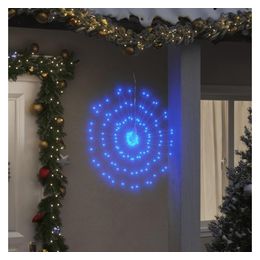 vidaXL Christbaumschmuck Weihnachtsbeleuchtungen Feuerwerk 4 Stk. 140 LEDs Blau 17cm (4-tlg)