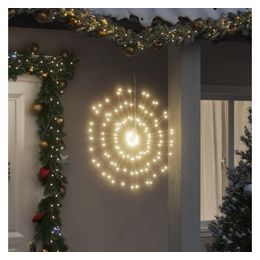 vidaXL Christbaumschmuck Weihnachtsbeleuchtungen Feuerwerk 2 Stk. 140 LEDs Warmweiß 17cm (2-tlg)