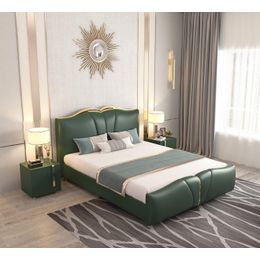 JVmoebel Schlafzimmer-Set Design Doppelbett Bett Möbel 3tlg Set Betten Komplett Nachttische