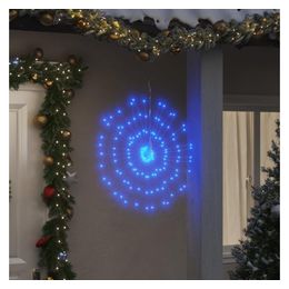 vidaXL Christbaumschmuck Weihnachtsbeleuchtungen Feuerwerk 2 Stk. 140 LEDs Blau 17 cm (2-tlg)