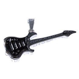 Kiss of Leather Kettenanhänger Gitarre Klampfe Edelstahl Metal Rock Band Musik Rock&Roll Anhänger