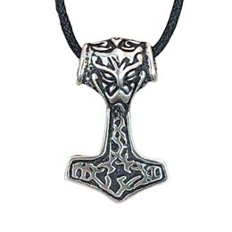 Kiss of Leather Kettenanhänger Thorshammer Anhänger 925 Silber mit Königskette Thorhammer Thor Mjölnir
