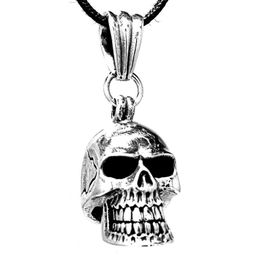 Kiss of Leather Kettenanhänger Totenkopf Skull Schädel Sterling Silber 925 3D Anhänger