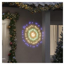 vidaXL Christbaumschmuck Weihnachtsbeleuchtungen Feuerwerk 2 Stk. 140 LEDs Mehrfarbig (2-tlg)