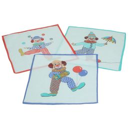 BETZ Taschentuch 3 Stück Kindertaschentücher in der Geschenkbox Größe ca. 25x25 cm 100% Baumwolle Design 1 Farbe: rot
