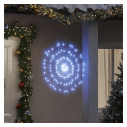 vidaXL Christbaumschmuck Weihnachtsbeleuchtung Feuerwerk 140 LEDs Kaltweiß 17 cm (1-tlg)