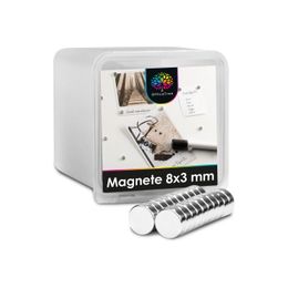 OfficeTree Magnet OfficeTree® 20 Neodym Mini-Magnete 8x3mm rund (wp)