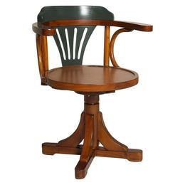 Linoows Drehstuhl Schreibtisch Stuhl Antiker Drehstuhl Kontor Stuhl (1)