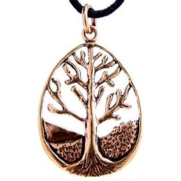 Kiss of Leather Kettenanhänger Lebensbaum Lebens Baum Tree of Life Yggdrasil Anhänger Bronze