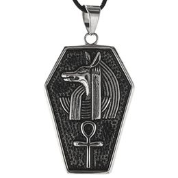 Kiss of Leather Kettenanhänger Ankh Anch Ägypten Henkelkreuz Koptisches Kreuz Anubis Anhänger