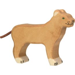 Holztiger Tierfigur Holztiger Löwin aus Holz