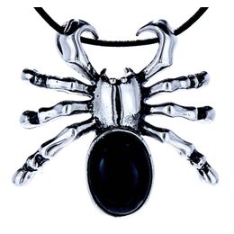 Kiss of Leather Kettenanhänger großer massiver Spinnen Anhänger aus Edelstahl Spinne Spider