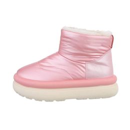 Ital-Design Damen Snowboots Freizeit Snowboots Flach Plateaustiefeletten in Rosa