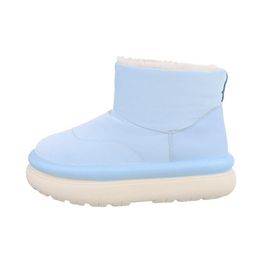 Ital-Design Damen Snowboots Freizeit Snowboots Flach Plateaustiefeletten in Hellblau