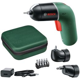 Bosch Home and Garden Bosch Home & Garden Akku-Schrauber IXO 6 Set, 215 U/min, 4,5 Nm, (Set), Volle Kontrolle für sorgloses Arbeiten, grün|rot|schwarz