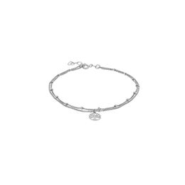 Vivance Fußkette 925/- Sterling Silber rhodiniert Lebensbaum, weiß