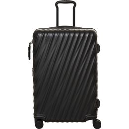 Tumi 4-Doppelrollen-Trolley, Hartschale, Reißverschluss, schwarz