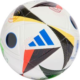 Adidas Fußball "EURO24 LGE J350", Größe 5, nahtlos, für Kinder, weiß, 5