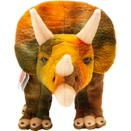 HERMANN TEDDY COLLECTION® Kuscheltier Nashorn "Triceratops", 42 cm, orange