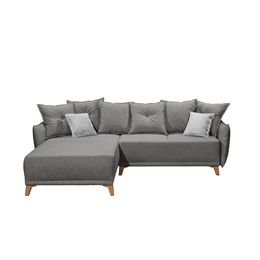 ED Lifestyle Pamplona 2F URC Sofa universal aufbaubar Holzwerkstoff/Nosag Graphite/Silver