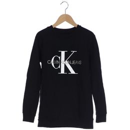 Calvin Klein Jeans Damen Sweatshirt, schwarz