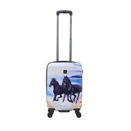 Saxoline® Koffer Horse, mit praktischem TSA-Zahlenschloss, schwarz