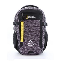 National Geographic Cityrucksack Natural, aus recycletem Polyester, schwarz