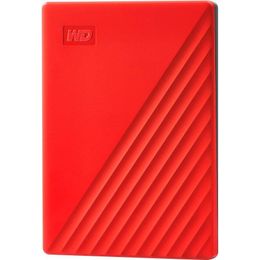 Western Digital WD My Passport externe HDD-Festplatte (4 TB), rot