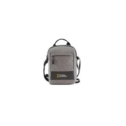 National Geographic Schultertasche SHADOW, hergestellt aus recycelten PET-Flaschen, grau