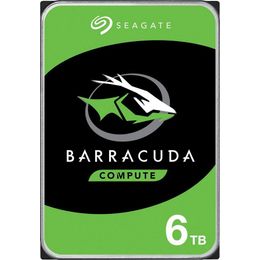 Seagate BarraCuda interne HDD-Festplatte (6 TB) 3,5" 220 MB/S Lesegeschwindigkeit, Bulk, silberfarben