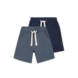 Minymo Shorts Gr&ouml;&szlig;e 98 taubenblau / dunkelblau / wei&szlig;