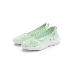 Lascana Sneaker 'Slip-On-Sneaker' grün Gr. 41 für Damen. Mit Zierkette