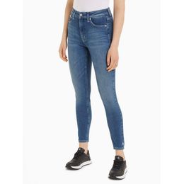 Calvin Klein Jeans Ankle-Jeans HIGH RISE SUPER SKINNY ANKLE, blau