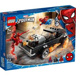 Lego® Konstruktionsspielsteine Lego® Marvel Super Heroes 76173 Spider-Man und Ghost Rider vs. Carnage