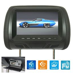 Rutaqian 7Zoll Auto Monitor Rücksitzunterhaltung Multimedia-Spieler Multifunktionsspieler (Riemenantrieb)