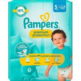 Pampers® Windeln premium protection™ Größe Gr.5 (11-16 kg) für Babys und Kleinkinder (4-18 Monate), 22 St.
