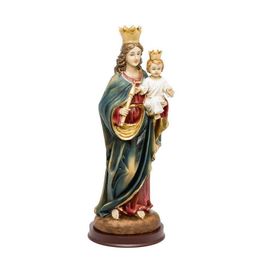 aubaho Dekofigur Heiligenfigur Maria mit Jesus Kind 31cm Skulptur Statue Figur Madonna