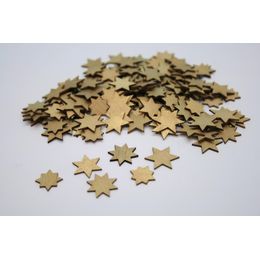 Weihnachtsfigur Dekoration Sterne aus Holz ? 17 mm gold BxH 1
