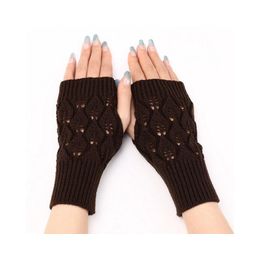 Jormftte Strickhandschuhe Fingerlose Handschuhe Damen