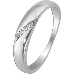 CH.ABRAMOWICZ Silberring Ring Silber 925 4 weißen Zirkonia Krappengefasst poliert 18 (1-tlg)